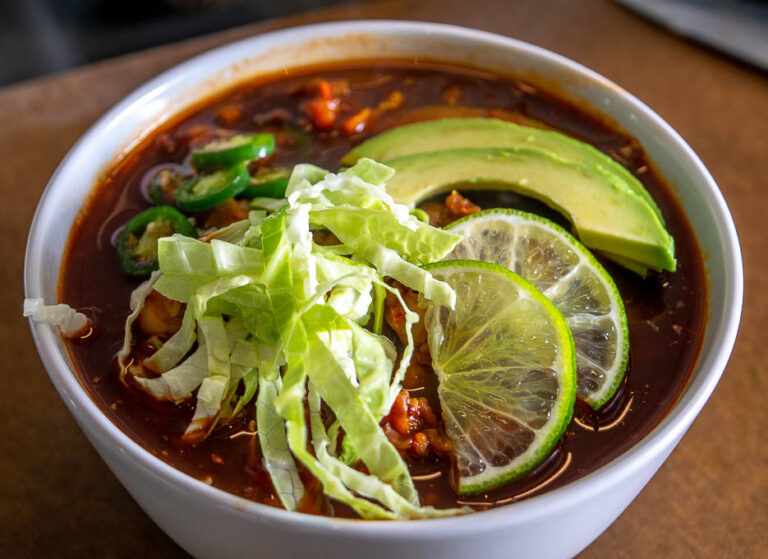 Vegetarian Red Pozole | Mexican Please