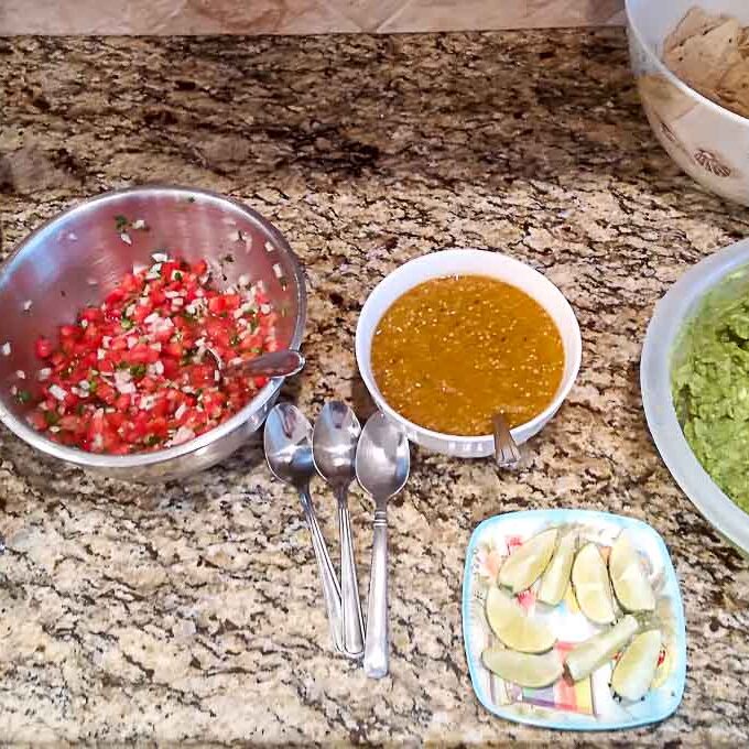 Chicken Taco Bar for 12 | Mexican Please