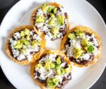 Bean and Rice Tostadas with Tomato-Tomatillo Salsa | Mexican Please